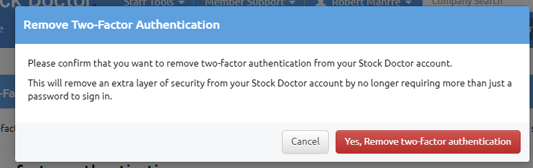 How to setup Two-Factor Authentication – Stock Doctor Help